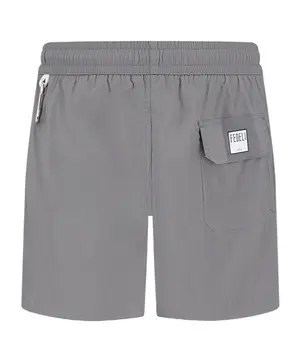 Fedeli Drawstring Elastic-waist Swim Shorts