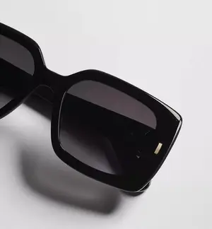 Dior Acetate Square Frame Sunglasses With Grey Gradient Lenses