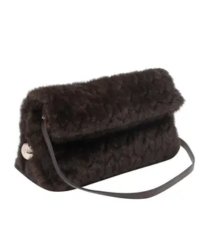 Liu Jo Faux Fur Clutch Bag