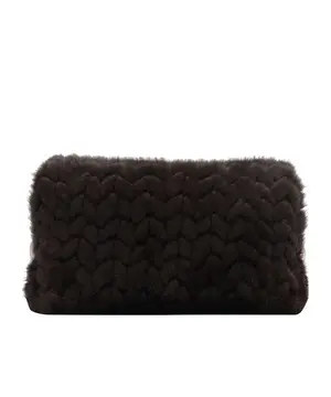 Liu Jo Faux Fur Clutch Bag