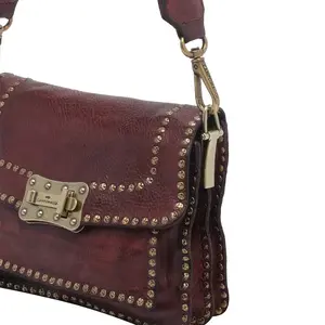 CAMPOMAGGI Agnese Studded Shoulder Bag