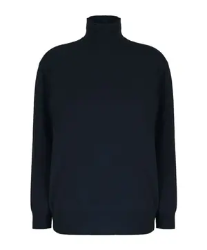 Malo Roll-neck Cashmere Sweater - Navy