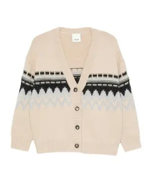 ALLUDE V-neck Cardigan - Beige