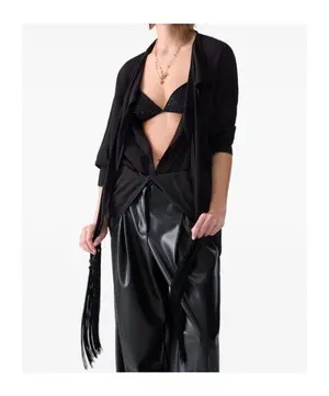 Liu Jo Long Sleeve Draped Shirt With Scarf Detail