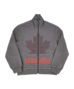 Dsquared2 Zip-up Hoodie With High Neck And Logo Print