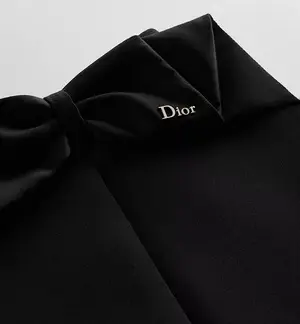 Dior Wrap Miniskirt With Satin Bow Detail