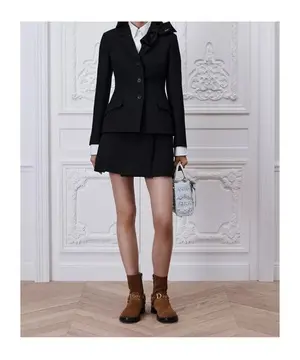 Dior Wrap Miniskirt With Satin Bow Detail