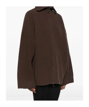 THE FRANKIE SHOP Long Sleeve Zip Up Cardigan