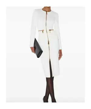 Elisabetta Franchi Fitted Zip-front Cardigan