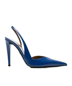 GIUSEPPE ZANOTTI Pointed-toe High-heeled Sandals - Blue