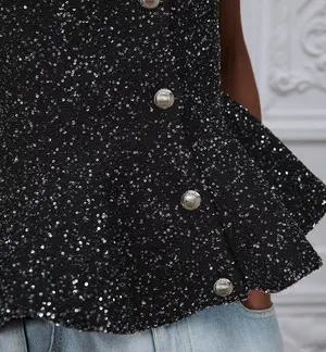 Dior Short-sleeved Peplum Cardigan