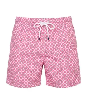 Fedeli Drawstring Swim Shorts - Pink