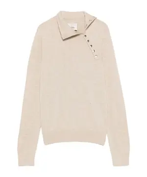 Isabel Marant Étoile Long-sleeved Knitwear With Diagonal Button Closure