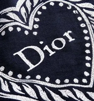 Dior Short-sleeved Sweater With Heart Motif