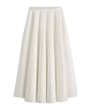 Dior Mid-length Flared Skirt With Allover Signatures