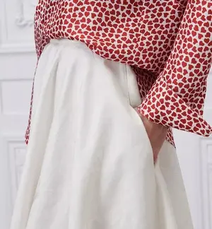 Dior Mid-length Flared Skirt With Allover Signatures