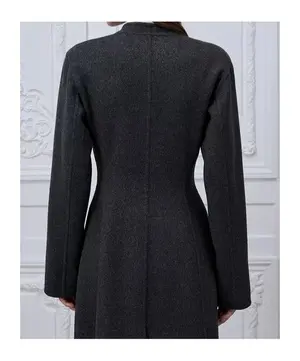 Dior Double Breasted Wool Coat With Medallion Buttons