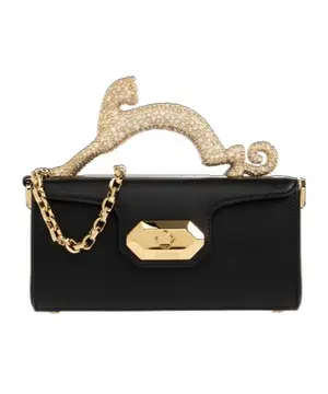 LANVIN Chain Shoulder Bag - Black