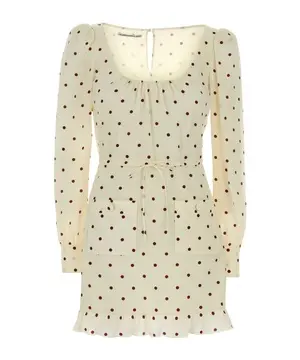 Alessandra Rich Polka Dot Mini Dress - No