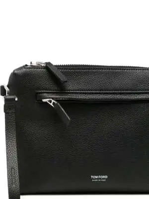 TOM FORD Grained Leather Clutch Bag