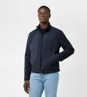 TOD'S Technical Cotton Jacket With Leather Accents