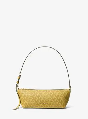 Michael Kors Laila Small Signature Logo Satchel - Green