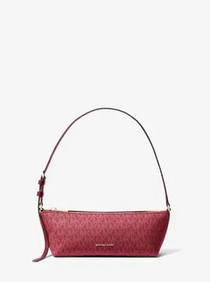 Michael Kors Laila Small Signature Logo Satchel - Red