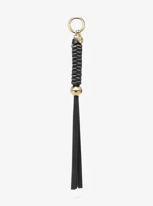 Michael Kors Woven Tassel Charm In By - Black