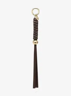 Michael Kors Woven Tassel Charm In By - Brown