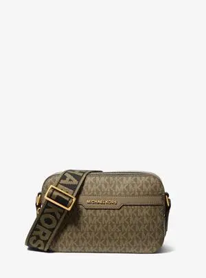 Michael Kors Hudson Signature Logo Camera Crossbody Bag - Green