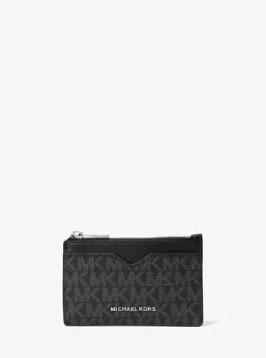 Michael Kors Hudson Signature Logo Card Case - Black