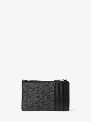 Michael Kors Hudson Signature Logo Card Case - Black