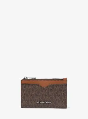 Michael Kors Hudson Signature Logo Card Case Brown