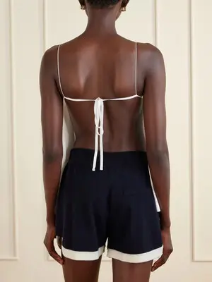 Jacquemus Le Haut Voile Open-back Jersey Top