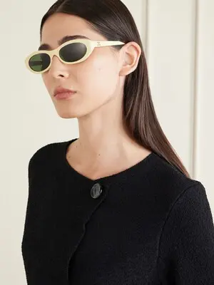 Celine Triomphe Oval-frame Sunglasses
