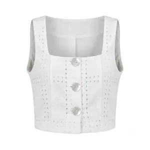 Yumi Kim Jade Top With Pearl Buttons