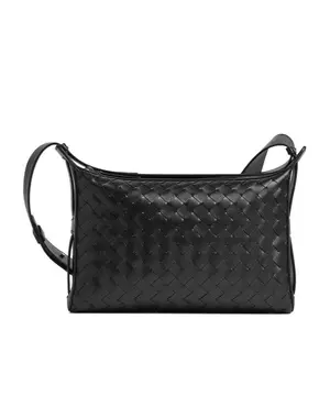 Bottega Veneta Intrecciato Tribeca Top Handle Bag - Black