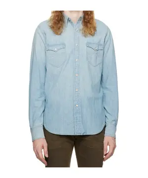 Ralph Lauren Classic Collar Denim Shirt - Blue
