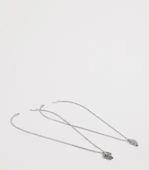 Balenciaga Engraved Midnight Friendship Necklace
