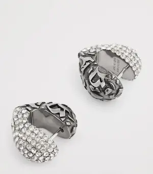 Balenciaga Crystal Midnight Earrings