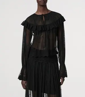 ALLSAINTS Mesh Trixie Blouse
