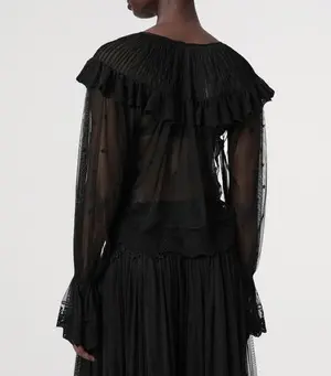 ALLSAINTS Mesh Trixie Blouse