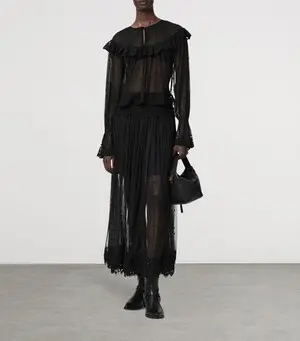 ALLSAINTS Mesh Trixie Blouse