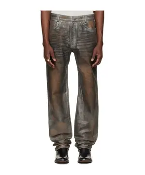 424 FAIRFAX Five-pocket Leather Trousers