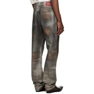 424 FAIRFAX Five-pocket Leather Trousers
