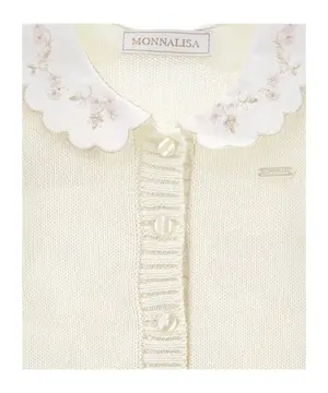 Monnalisa Embroidered Collar Romper