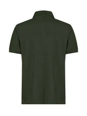 Etro Olive Green Cotton Piqué Pegaso-embroidered Polo Shirt - Multicolor