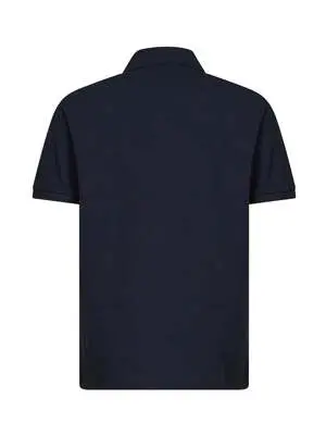 Etro Navy Blue Cotton Piqué Pegaso-embroidered Polo Shirt - Multicolor