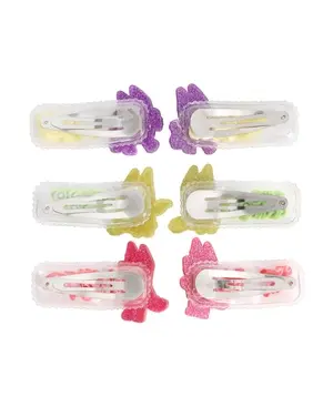 BLUEY 6-piece Shaker Hair Clip Set