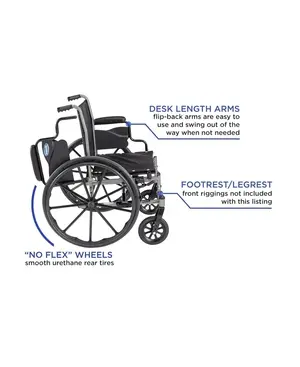 INVACARE Tracer Sx5 Folding Wheelchair For Adults